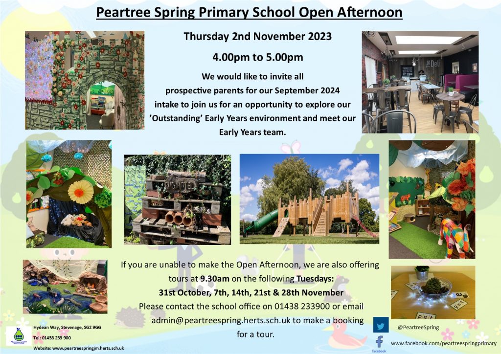 Admissions – Peartree Spring Primary School
