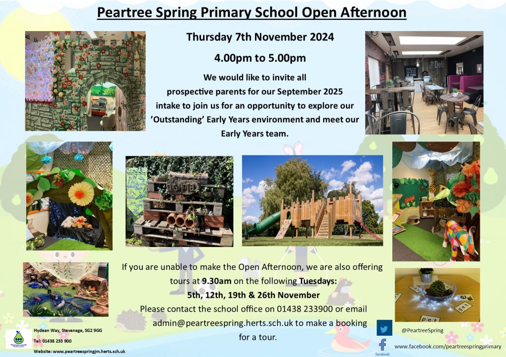 Admissions – Peartree Spring Primary School